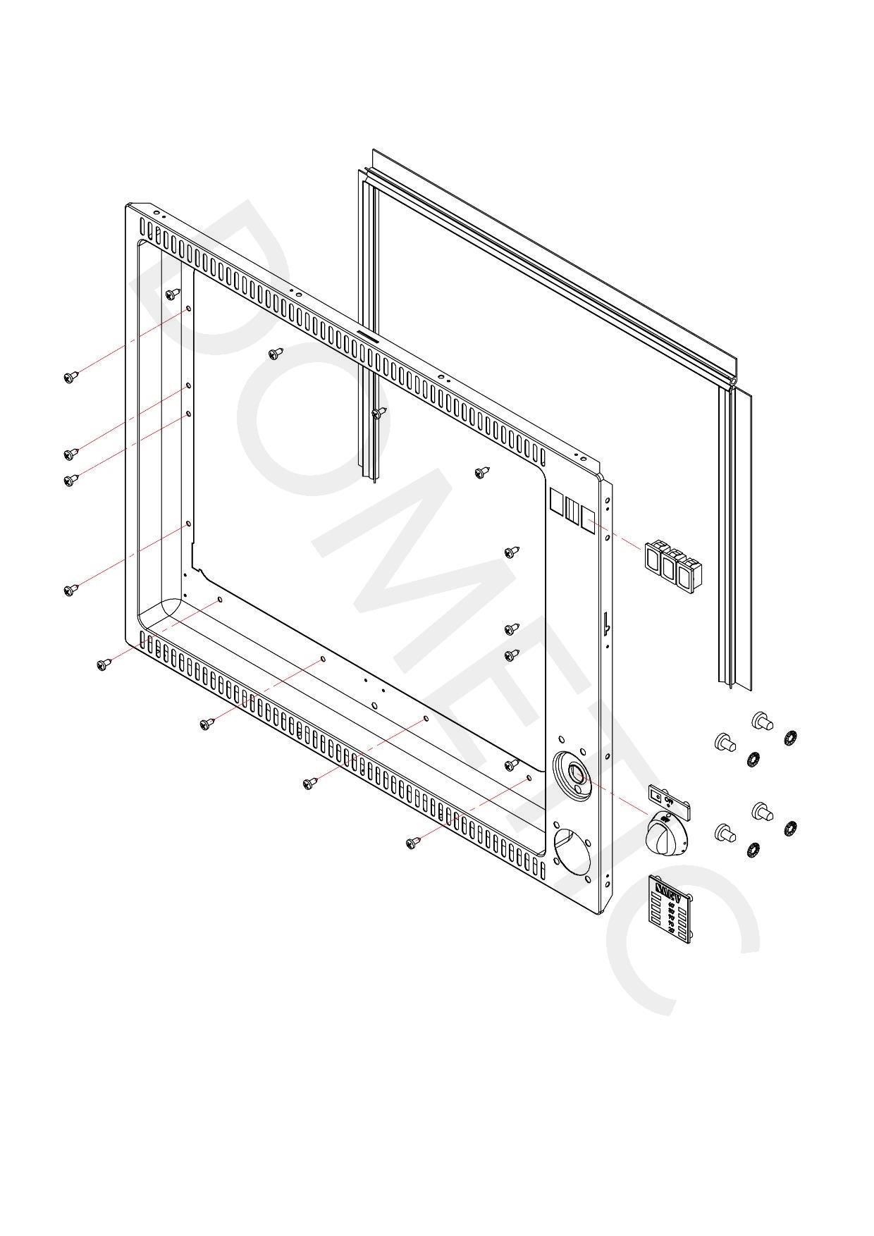 Dometic Front Panel Inox | Dometic Spares | Leisureshopdirect